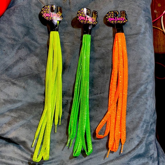 Cool lacs | Shoes | Nip Neon W Shimmer Shoe Laces Only 2 Pairsleft Get ...
